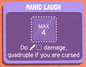 equipment:manic_laugh [Official Dicey Dungeons Wiki]