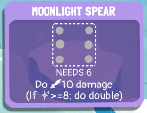 equipment:moonlight_spear [Official Dicey Dungeons Wiki]