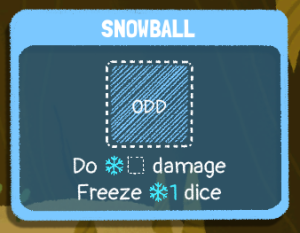 equipment:snowball [Official Dicey Dungeons Wiki]