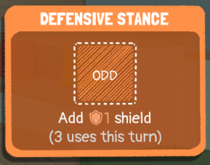reunion:equipment:defensive_stance [Official Dicey Dungeons Wiki]