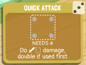 reunion:equipment:quick_attack [Official Dicey Dungeons Wiki]