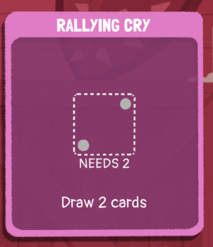 reunion:equipment:rallying_cry [Official Dicey Dungeons Wiki]